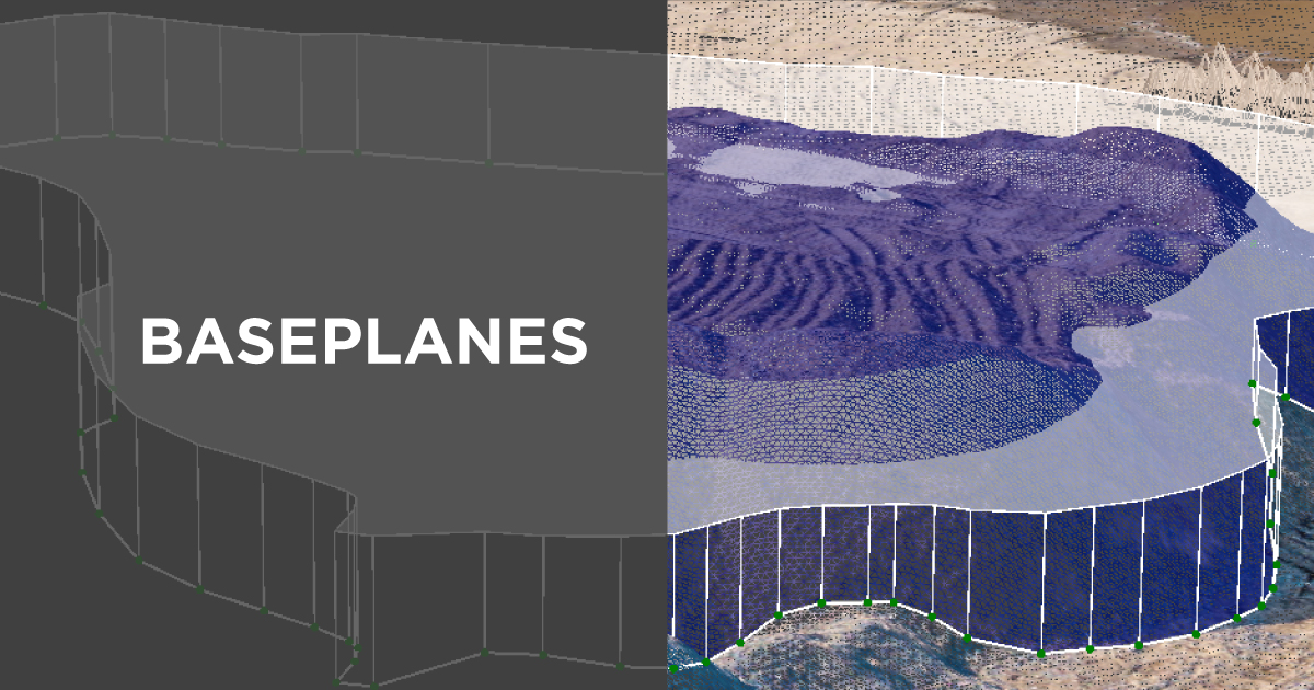 Baseplanes in Photogrammetry - Volume Measurement