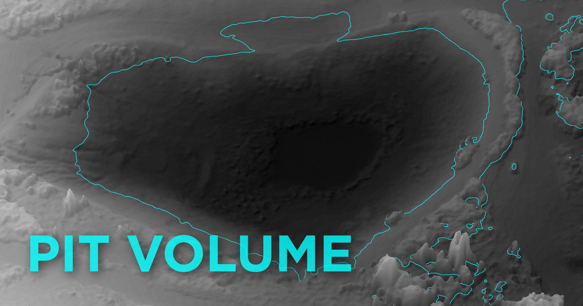 Pit Volume Measurement With Aerial Photogrammetry