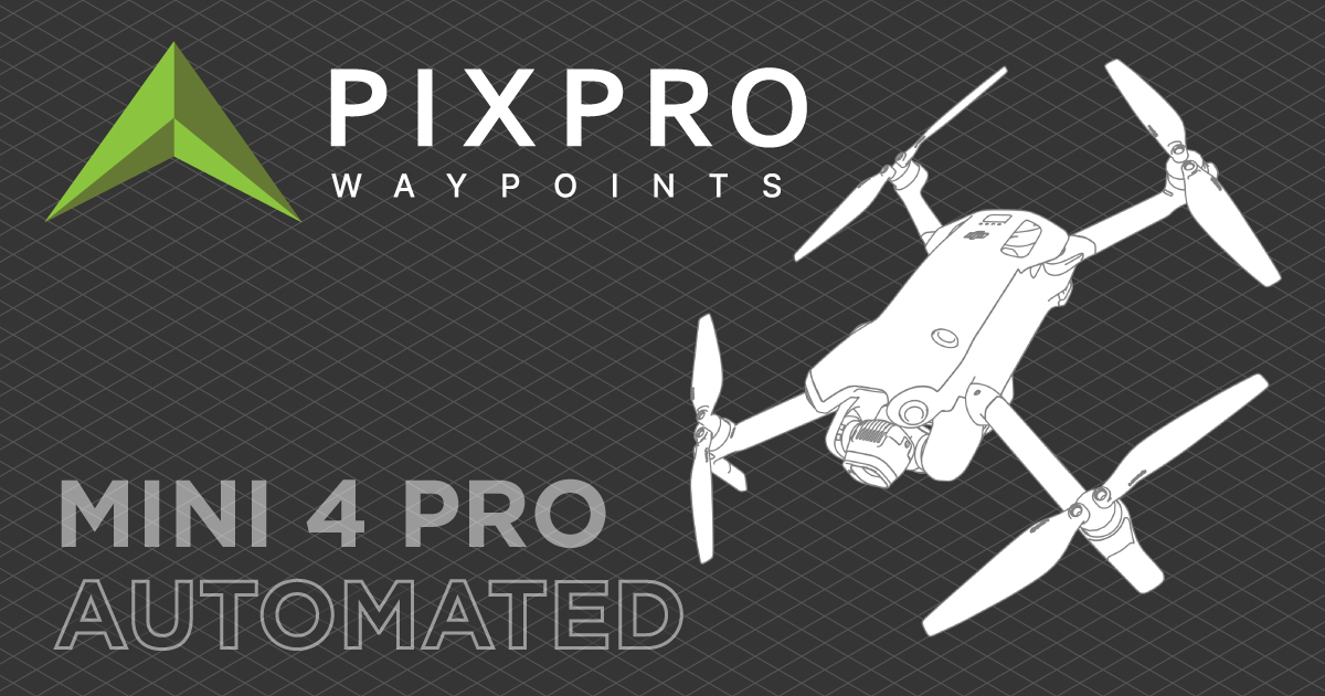 DJI Mini 4 Pro - photogrammetry with Pixpro Waypoints