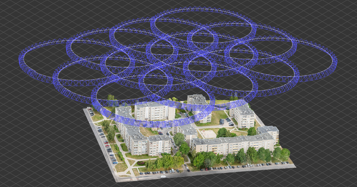 Multiple Overlapping Orbits Using Pixpro Waypoints
